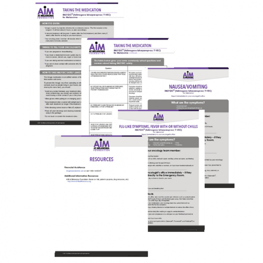 Side Effect Management Guides - AIM at Melanoma Foundation