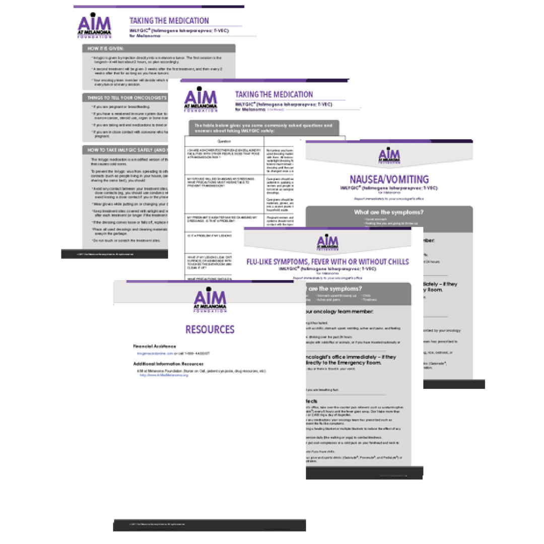 Side Effect Management Guides - AIM at Melanoma Foundation